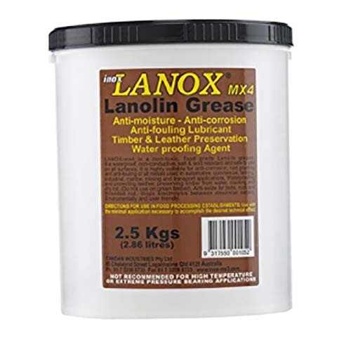 INOX MX4 2.5KG TUB LANOX LANOLIN GREASE FOOD GRADE - revolutionindustrial